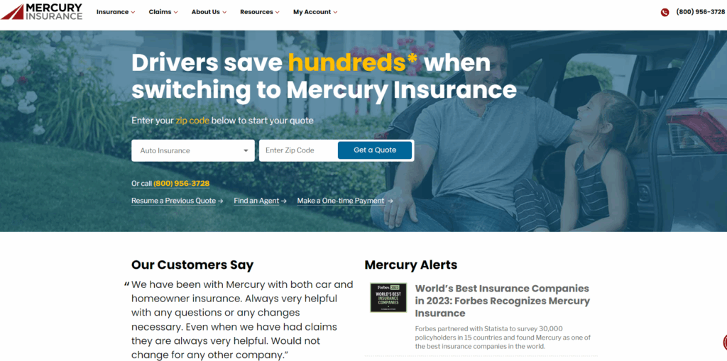 Mercury Insurance Review for 2025 (Rates, Discounts, & Options) | Quote.com