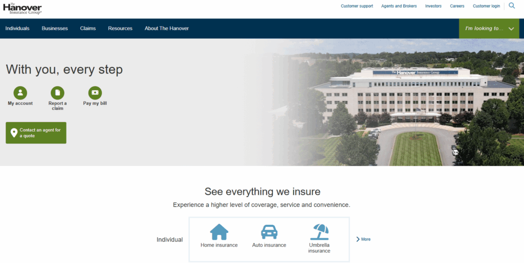 The Hanover Insurance Review for 2026 (Ratings & Cost) | Quote.com